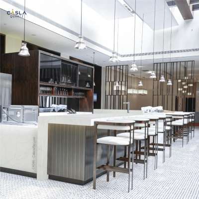 Những mẫu quầy bar đẹp, hiện đại ốp đá thạch anh nhân tạo